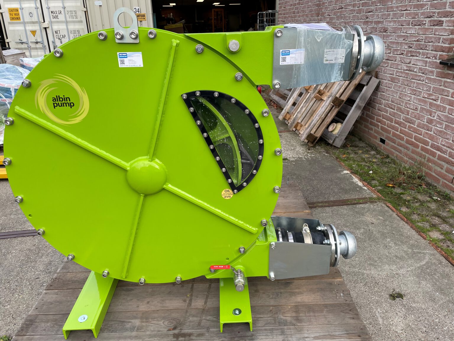 Slangenpomp voor het verpompen van Groutspoil - Moes Pompen